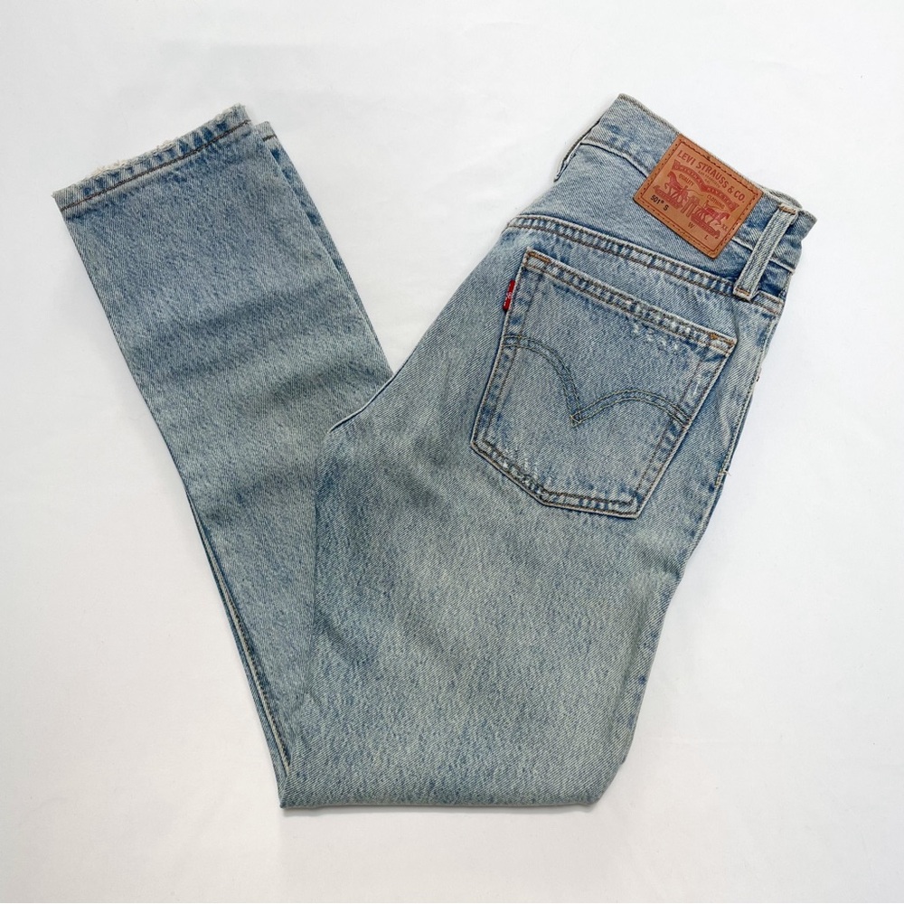 Levi's 501s Light Blue Denim Jeans - Gem